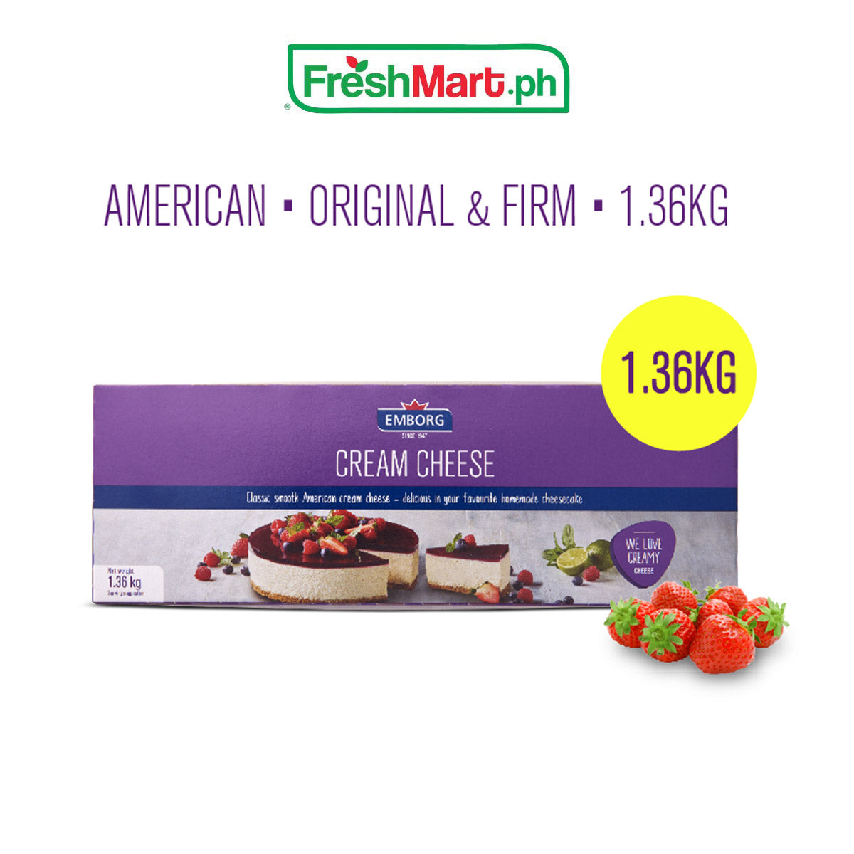 Emborg American Cream Cheese 1.36kg – Fresh Mart