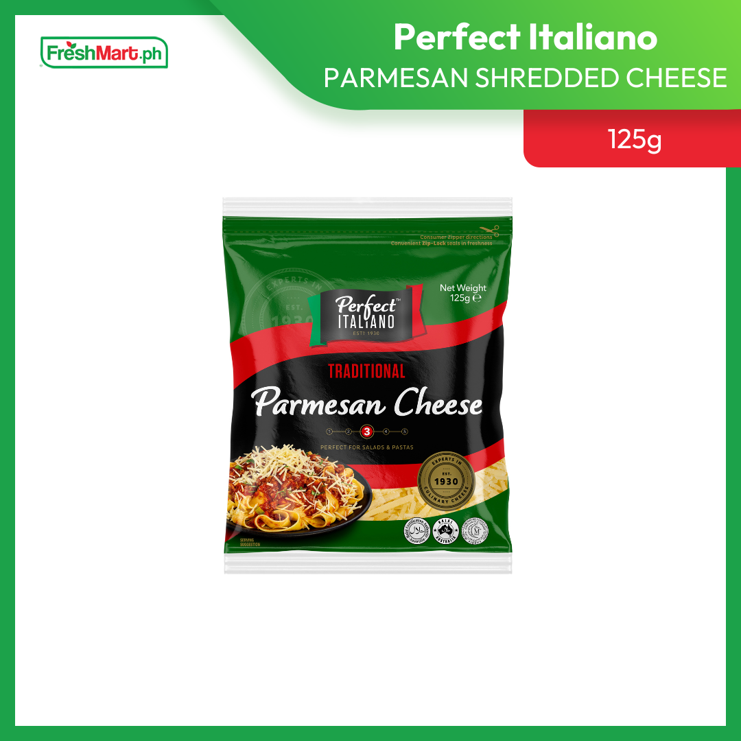 PERFECT ITALIANO Parmesan Shredded Cheese 125g – Fresh Mart