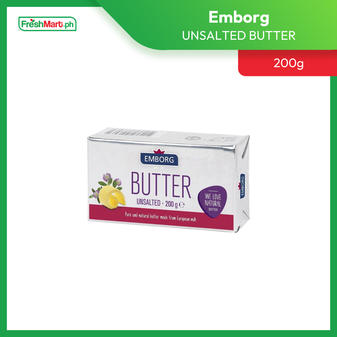 Emborg Butter Unsalted - 82% Fat – Fresh Mart