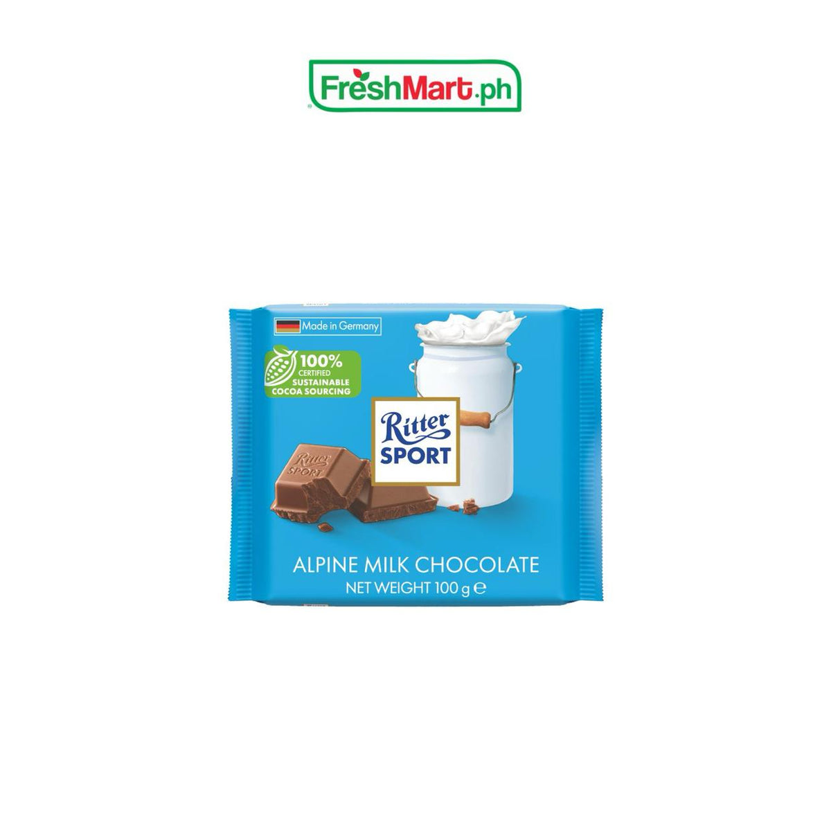 Ritter Sport Alpine Milk Chocolate 100g – Fresh Mart