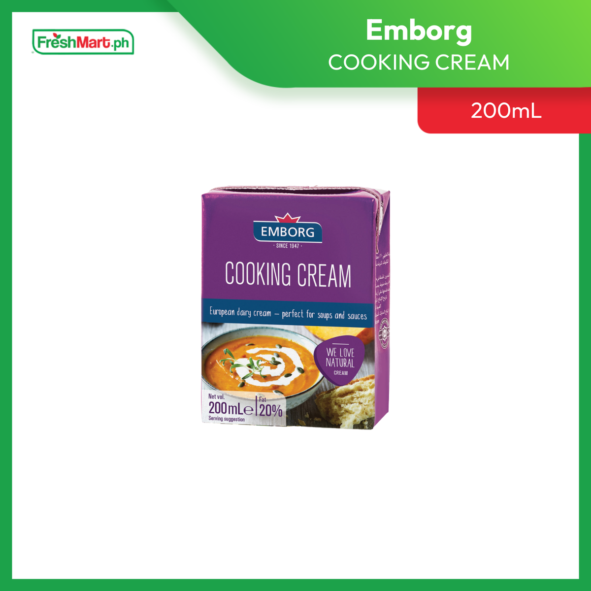 Emborg Cooking Cream 200ml – Fresh Mart