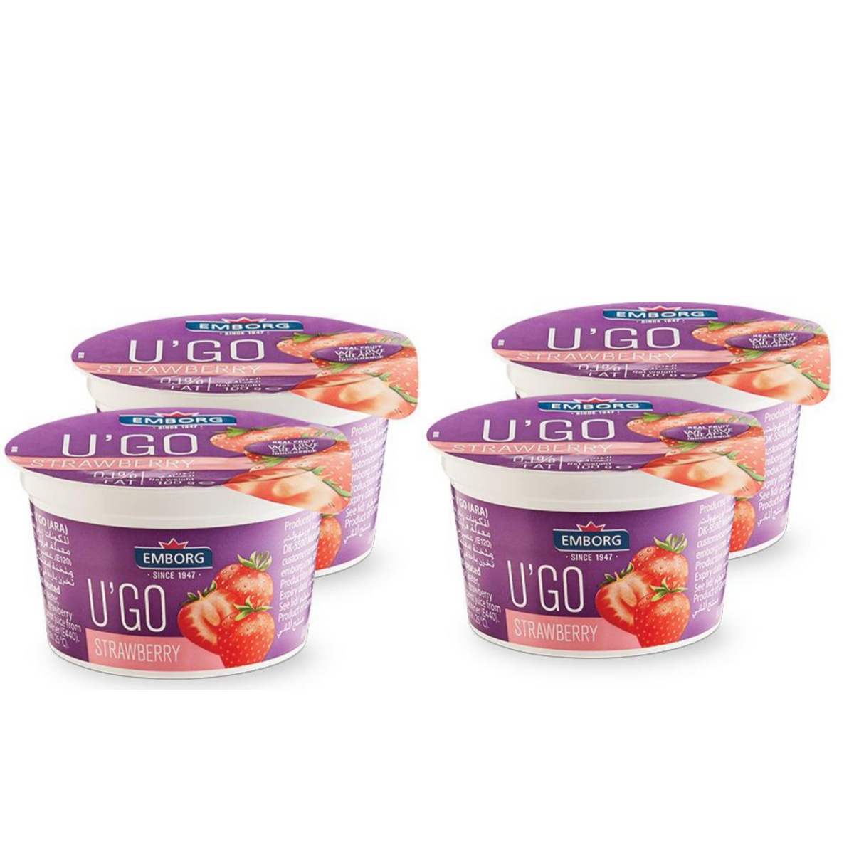 Emborg UGO Strawberry 100g x 4 Family Pack – Fresh Mart