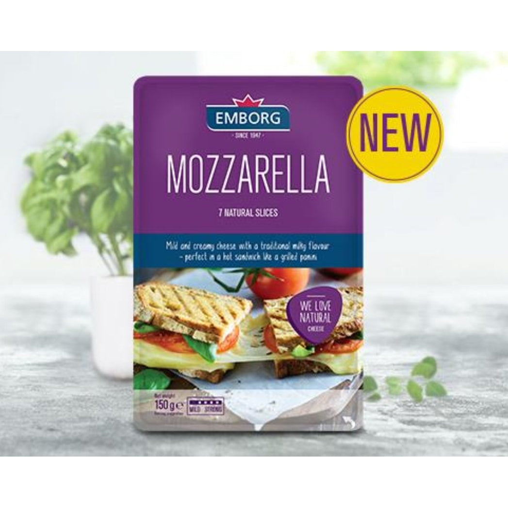 Emborg Mozzarella Sliced Cheese 150g – Fresh Mart