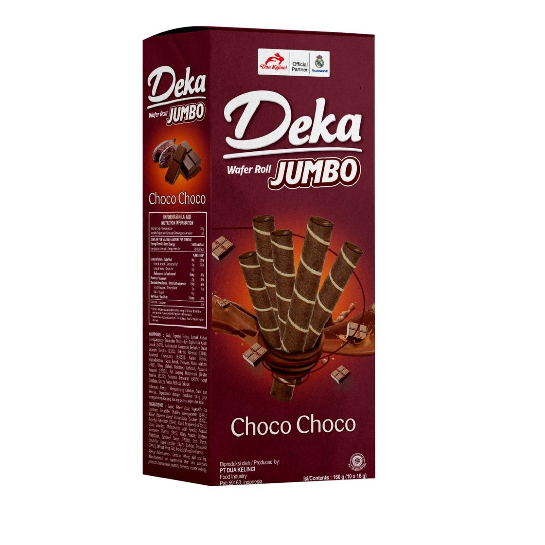 Deka Jumbo Chocolate Wafer 160g x 10pcs – Fresh Mart