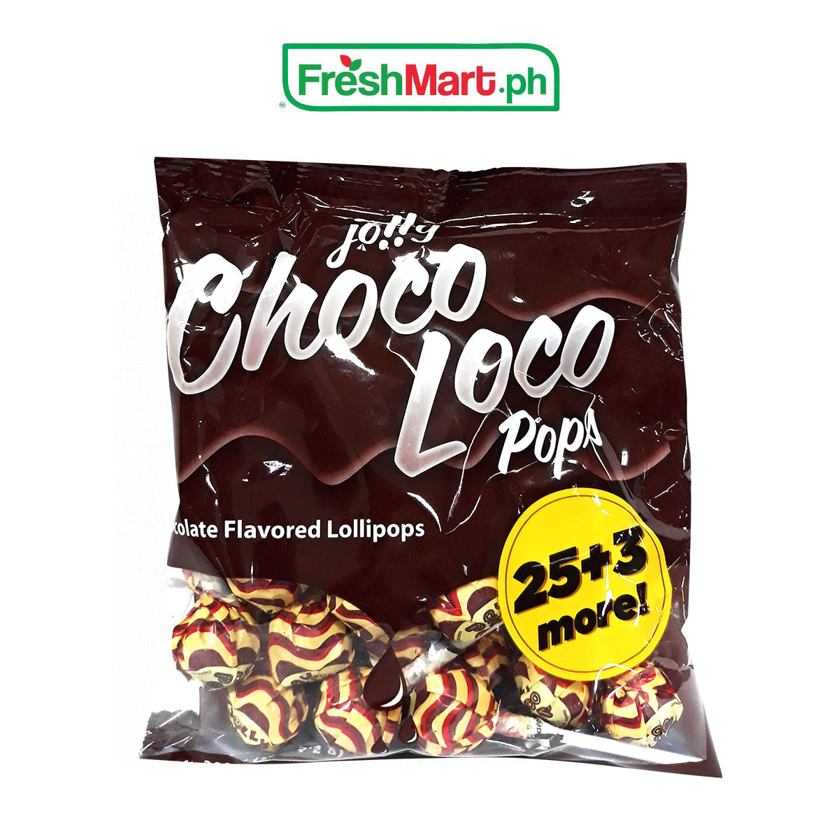 Jolly Choco Loco Pops (Lollipop) 25's – Fresh Mart